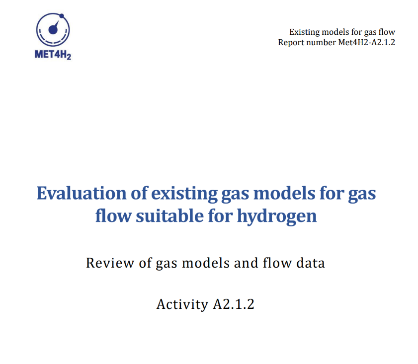 Report A2.1.2 : Evaluation of existing Gas Models for Gas Flow Suitable ...